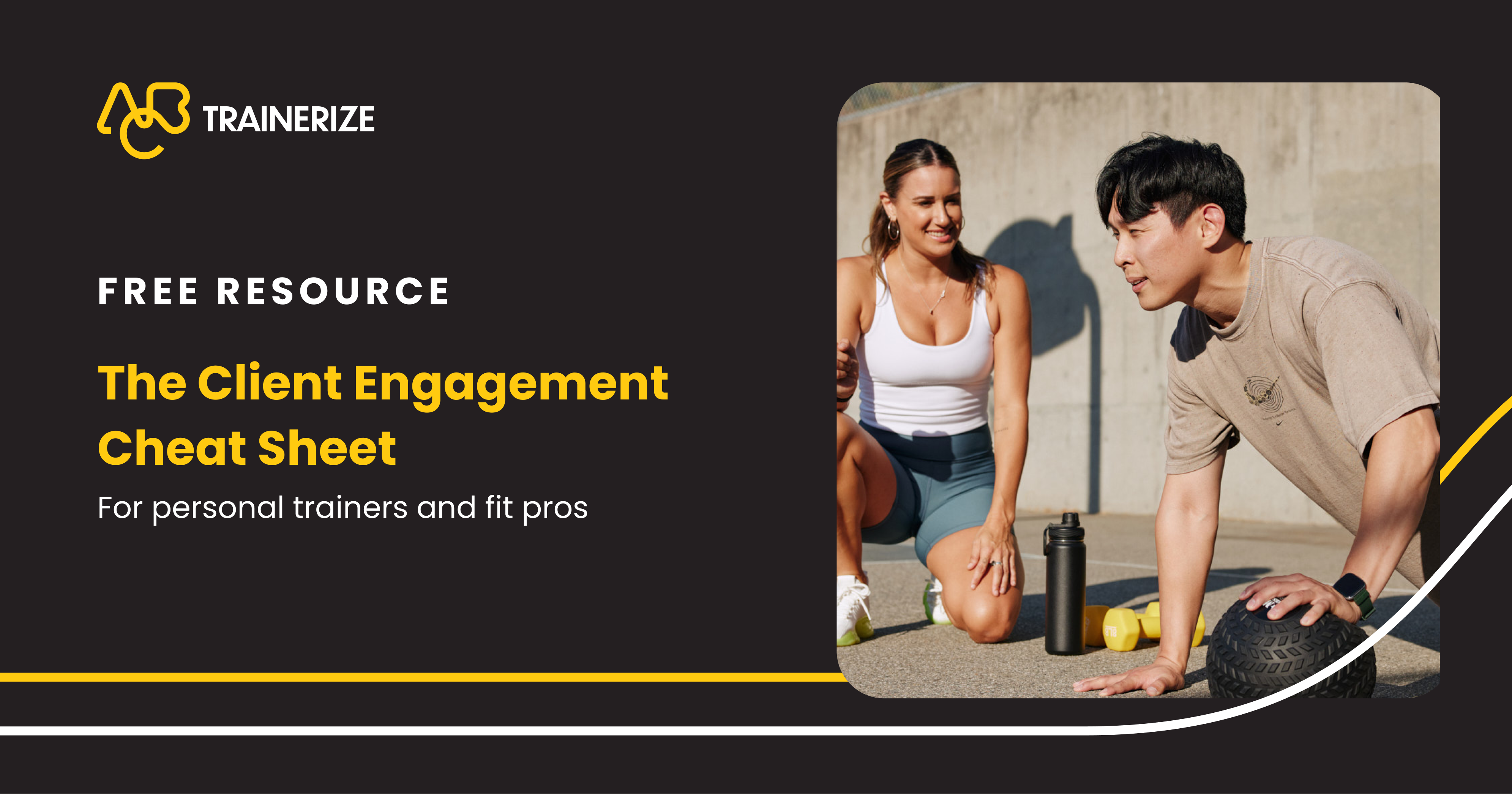 Client Engagement Cheat Sheet for Personal Trainers | FREE RESOURCE
